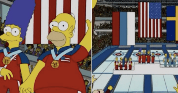 'The Simpsons' Predicted Gold For USA Curling Team