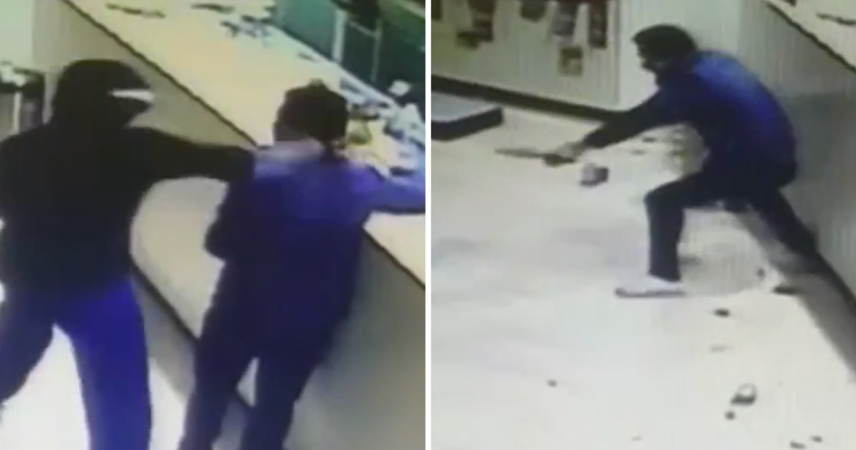 Sushi Restaurant Staff Attacks Armed Robbers With Knives