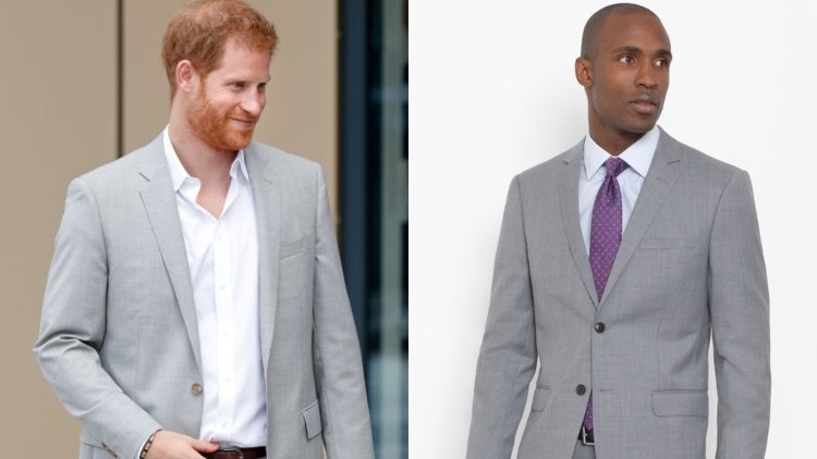 How To Get Prince Harry's Grey Suit Style For Less - Mandatory