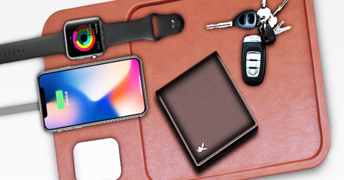 Declutter Your Desk With This Catch-All Tray Pod With Wireless Charger