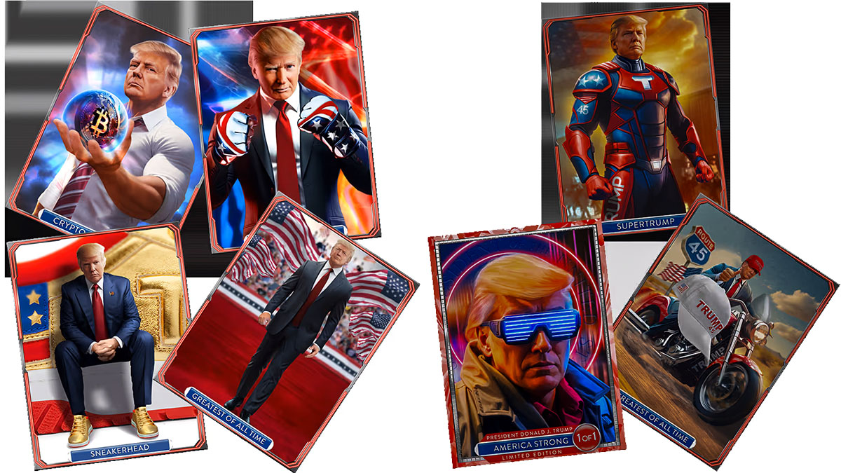 These Trump Digital Trading Card NFTs Are Peak Cringe - Mandatory