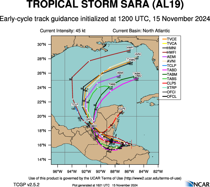 This Is Tropical Storm Sara's Path Toward Florida, According to ...
