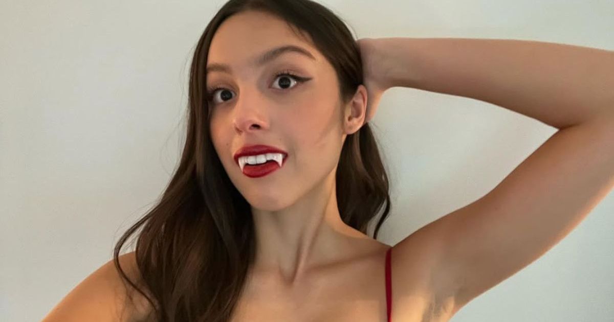 Olivia Rodrigo Looks Festive in All-Red Outfit in New Lancôme Ad ...