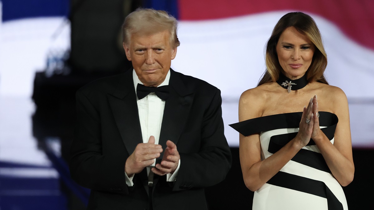 Melania Trump Wears a Whimsical Strapless Gown for 2025 Inaugural Ball ...