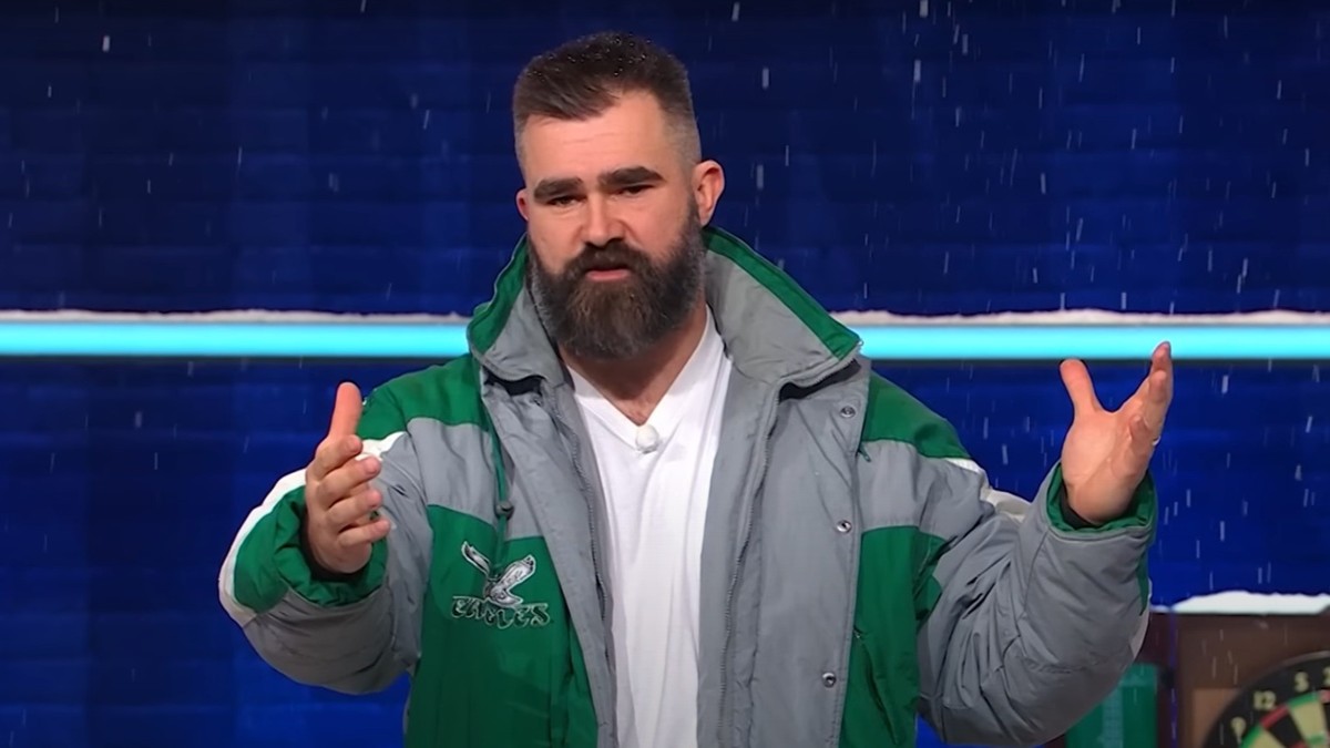 Jason Kelce Proudly Wears Travis Kelce’s Jersey at Chiefs Game - Mandatory