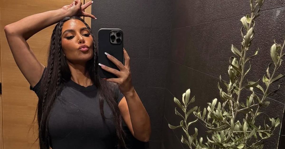 Kim Kardashian Models Racy Lingerie Sets From SKIMS' Valentine's Day ...