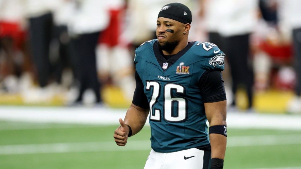 Eagles' Saquon Barkley Supports Taylor Swift After Super Bowl Booing ...