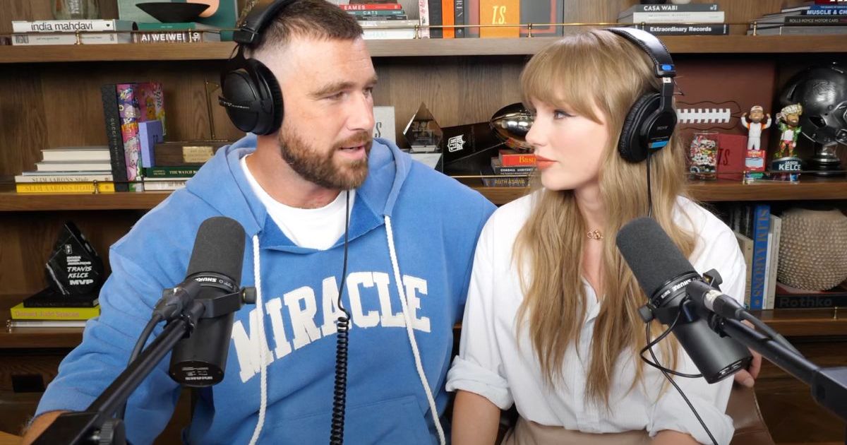 Taylor Swift & Travis Kelce's Kiss Results in Viral Meme Moment - Mandatory