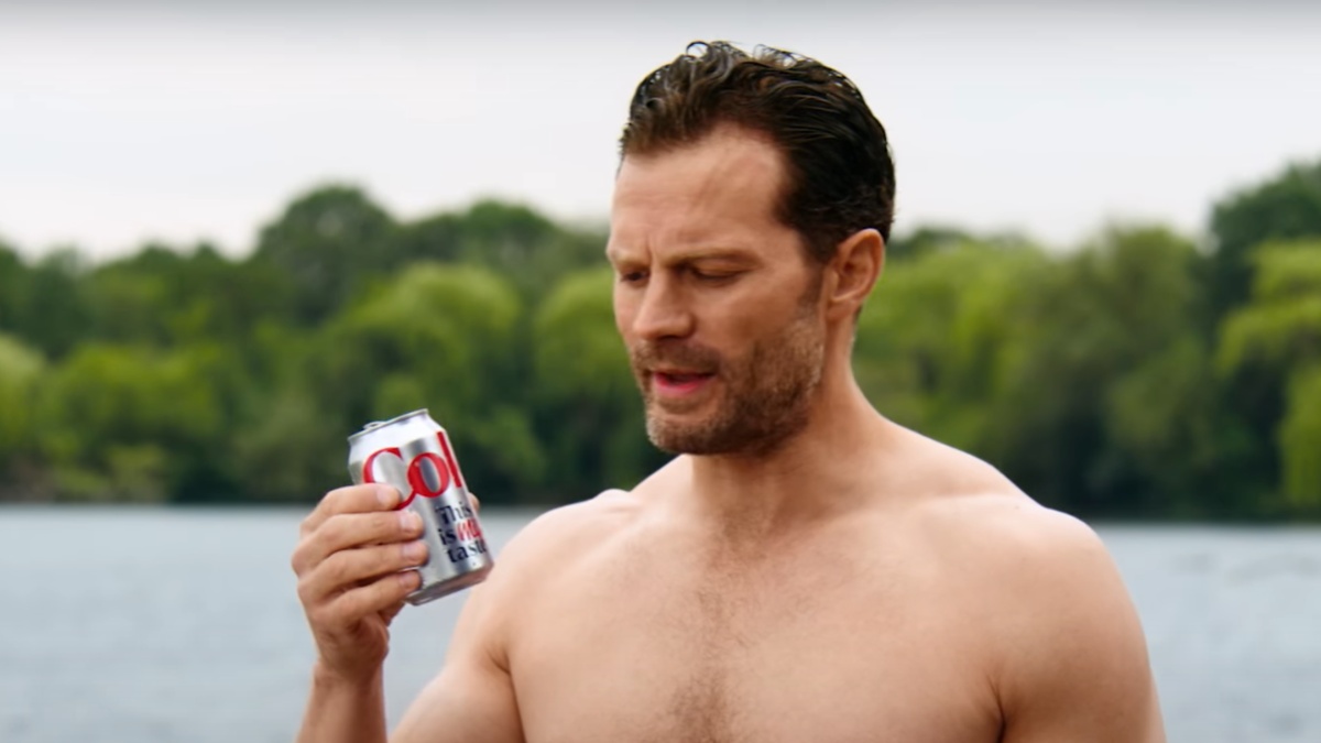 Jamie Dornan Reveals Impressive Physique in Latest Diet Coke Ad - Mandatory
