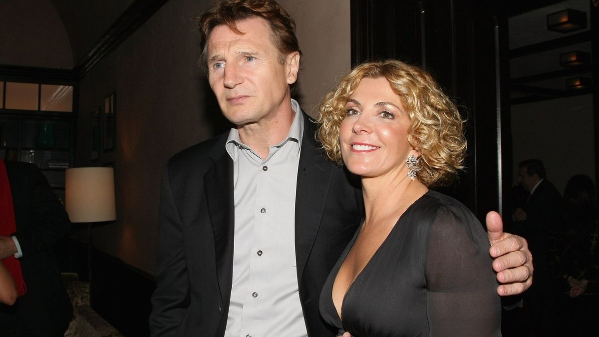Liam Neeson Talks About 'Falling in Love' With Late Wife