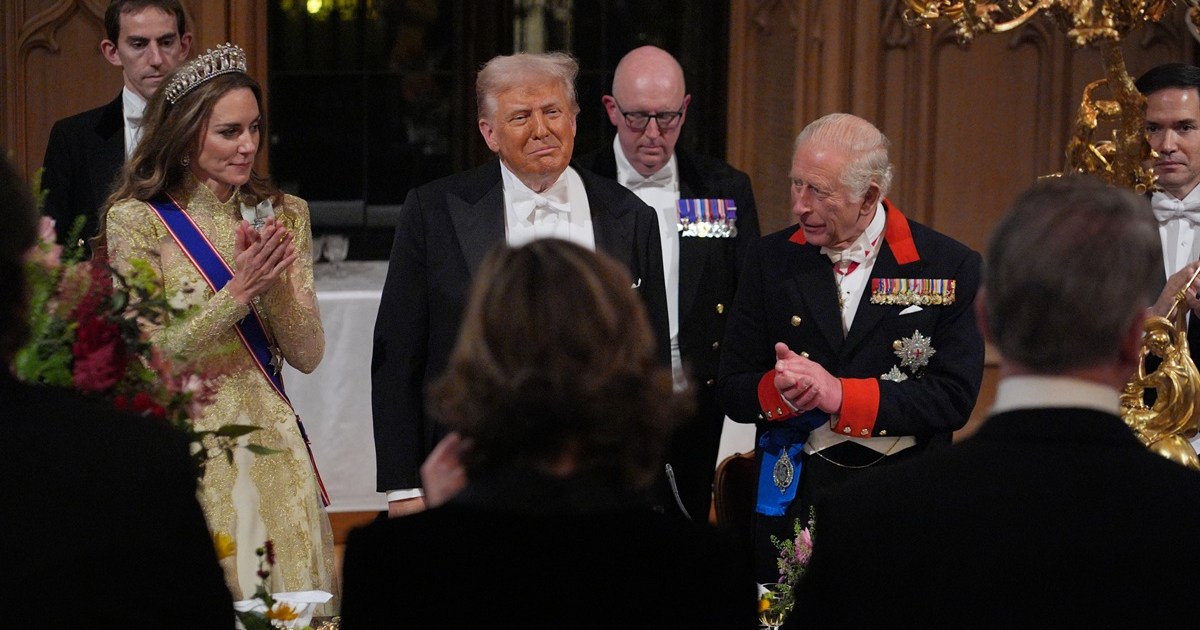 Kate Middleton Captivated Donald & Melania Trump During Royal State ...