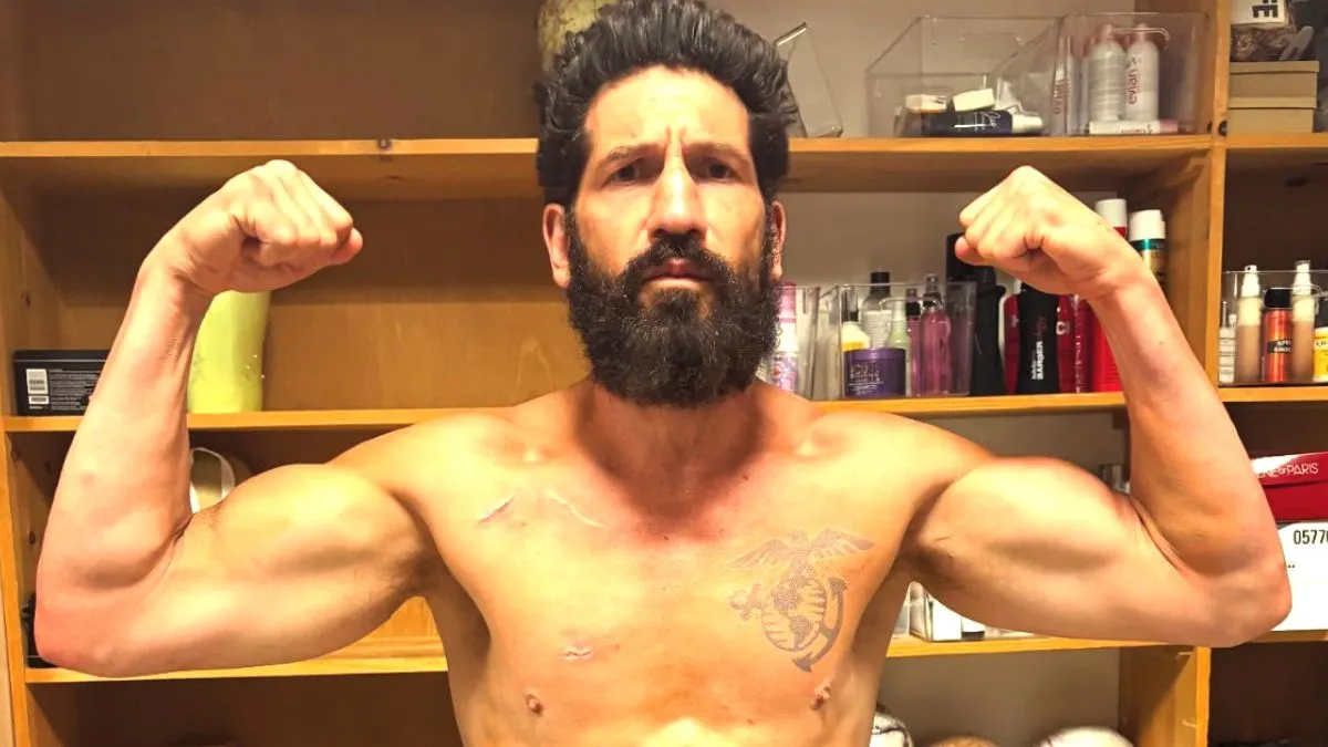Jon Bernthal Showcases His Toned Abs & Chiseled Physique in Shirtless Photo - Mandatory