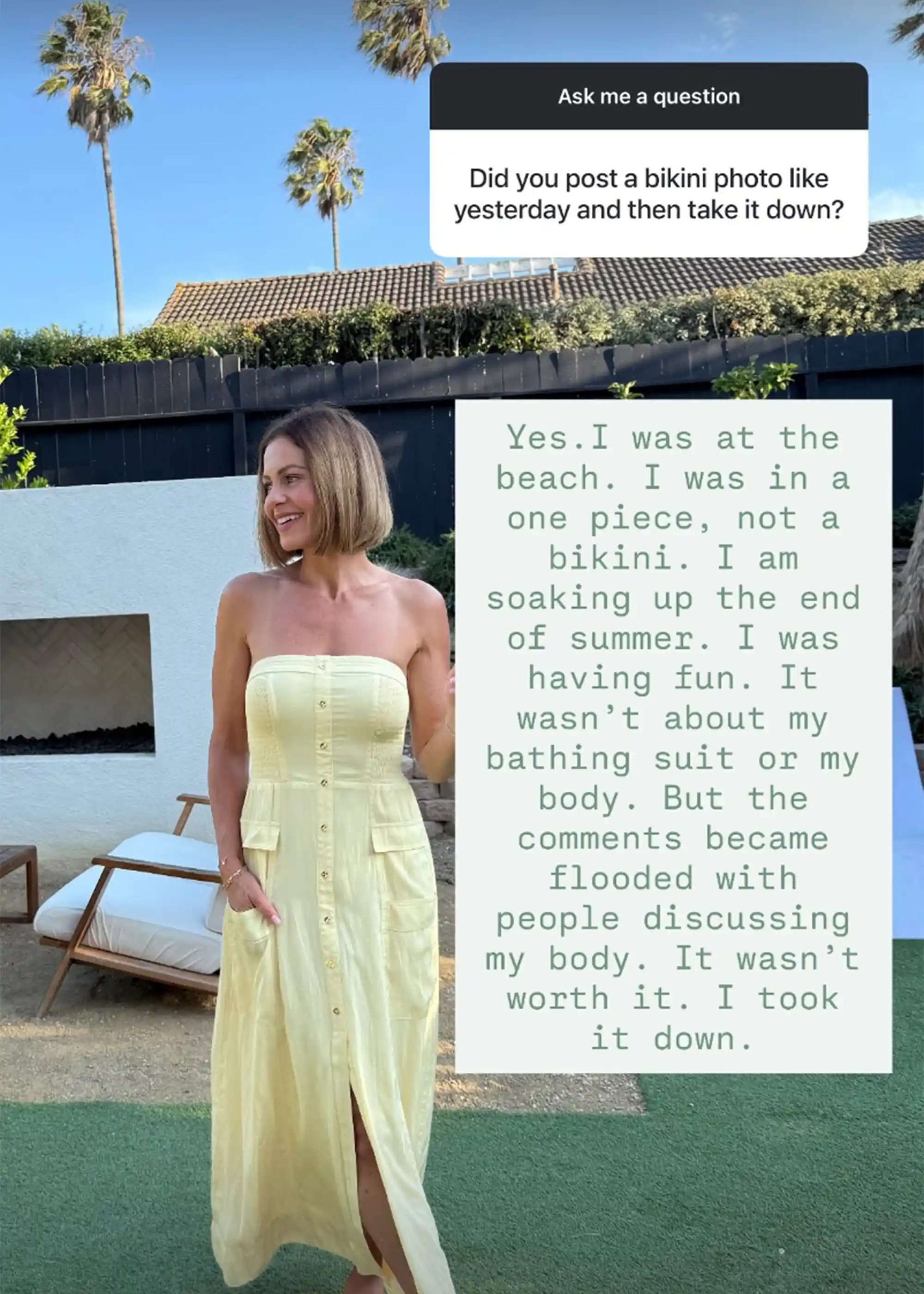 Candace Cameron Bure Deletes Bathing Suit Photo Amid Backlash - Mandatory