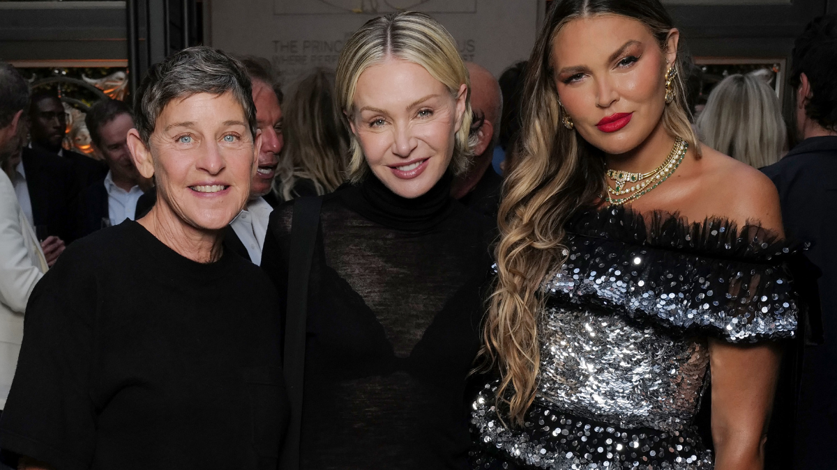 Ellen Degeneres Debuts Hair Makeover in Paris for Night Out With Portia ...