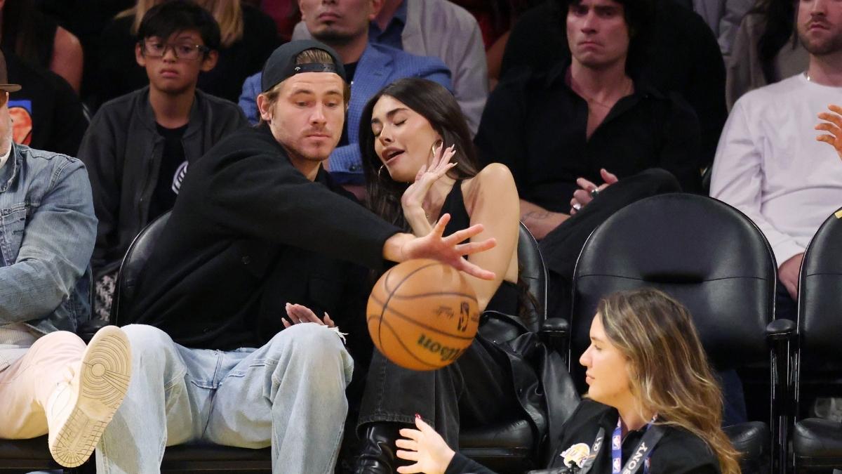 Justin Herbert Goes Viral For Saving Madison Beer at Lakers Game ...