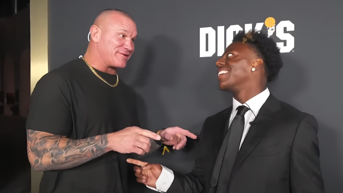 IShowSpeed Sneaks up on Randy Orton With RKO - Mandatory