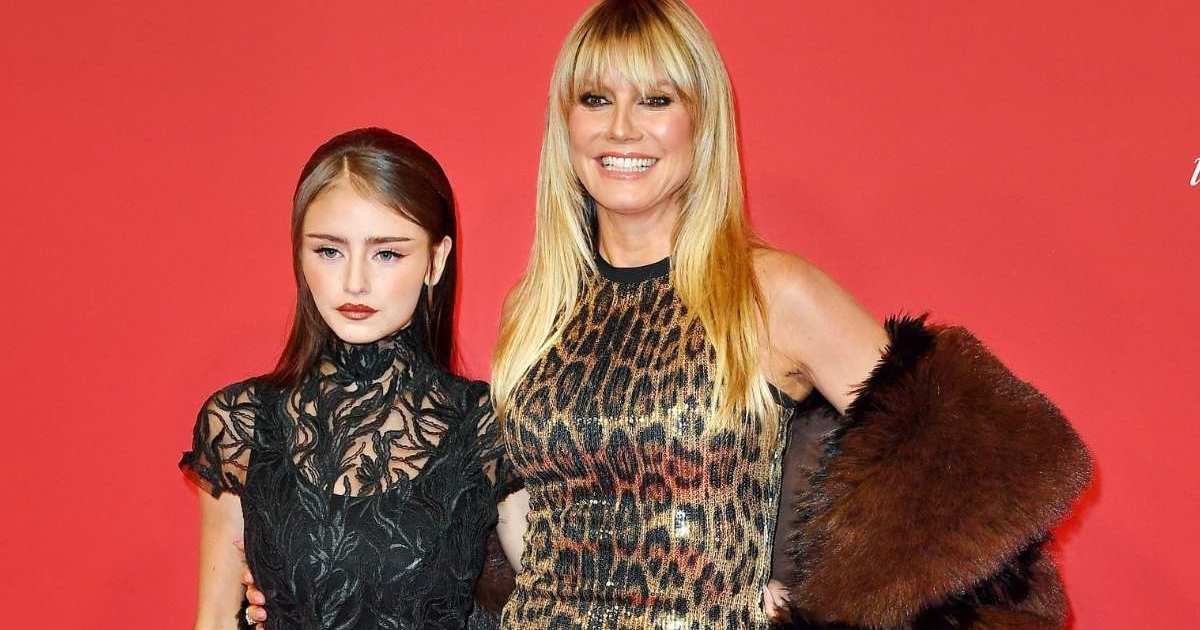 Heidi Klum & Daughter Leni Get Playful in Minidress, Bodysuit Video ...