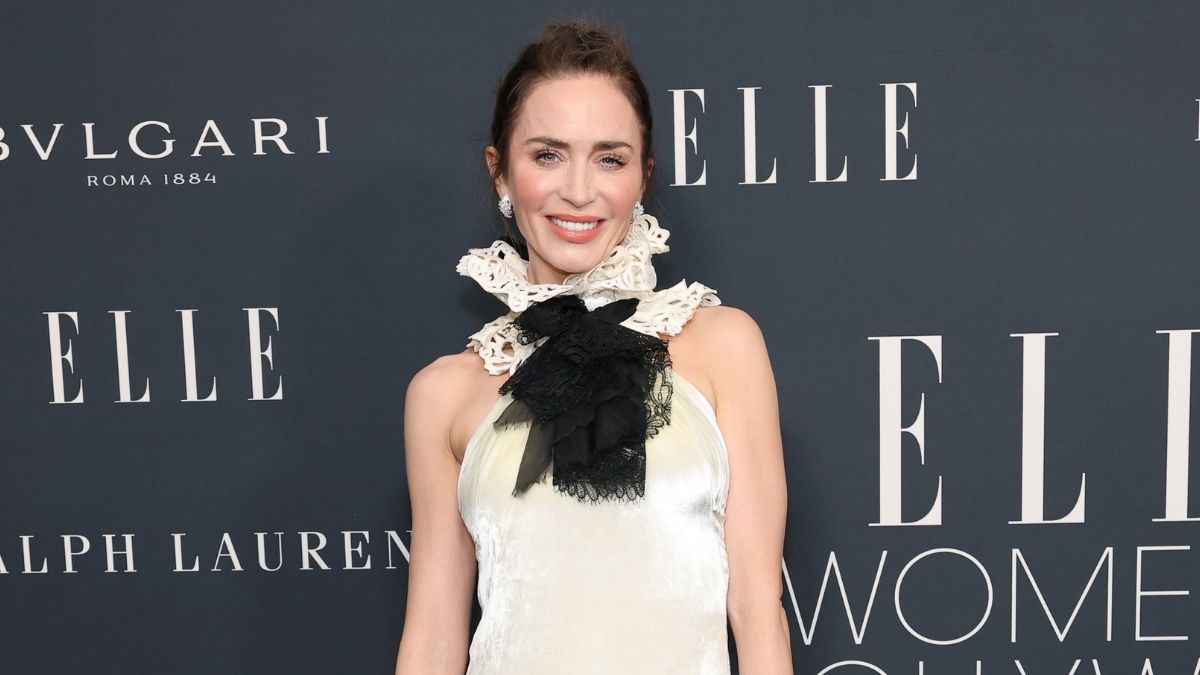 Emily Blunt Stuns in Ralph Lauren Dress With Ruffle Details - Mandatory