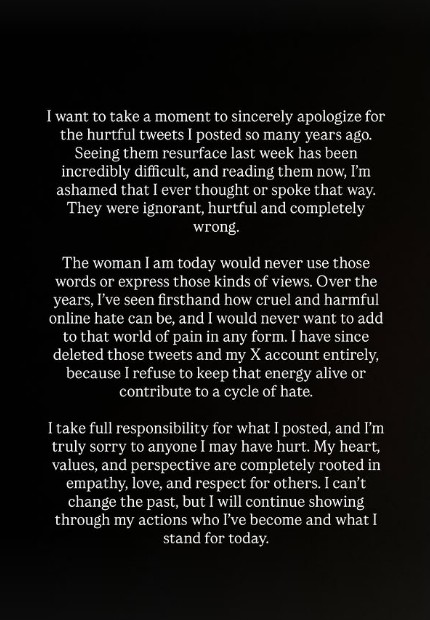 Travis Kelce's Ex 'Ashamed' of 'Hurtful' Tweets, Apologizes - Mandatory