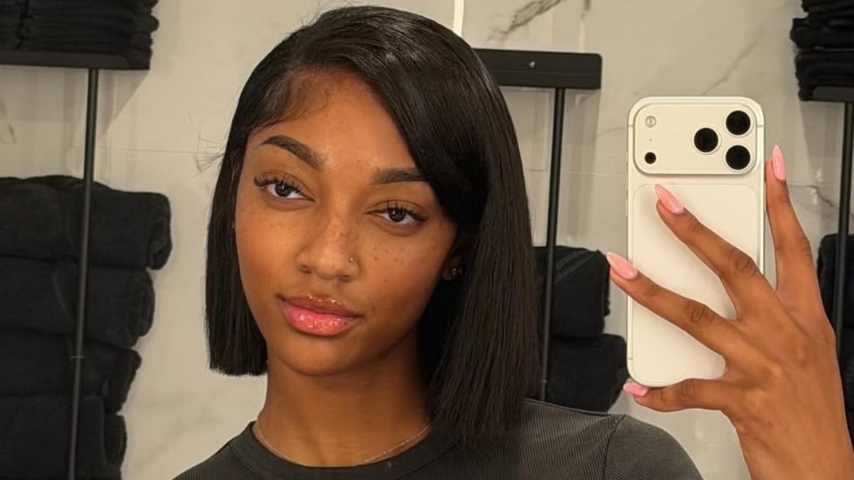 Angel Reese's Micro Shorts Are Too Tiny in Courtside Photos - Mandatory