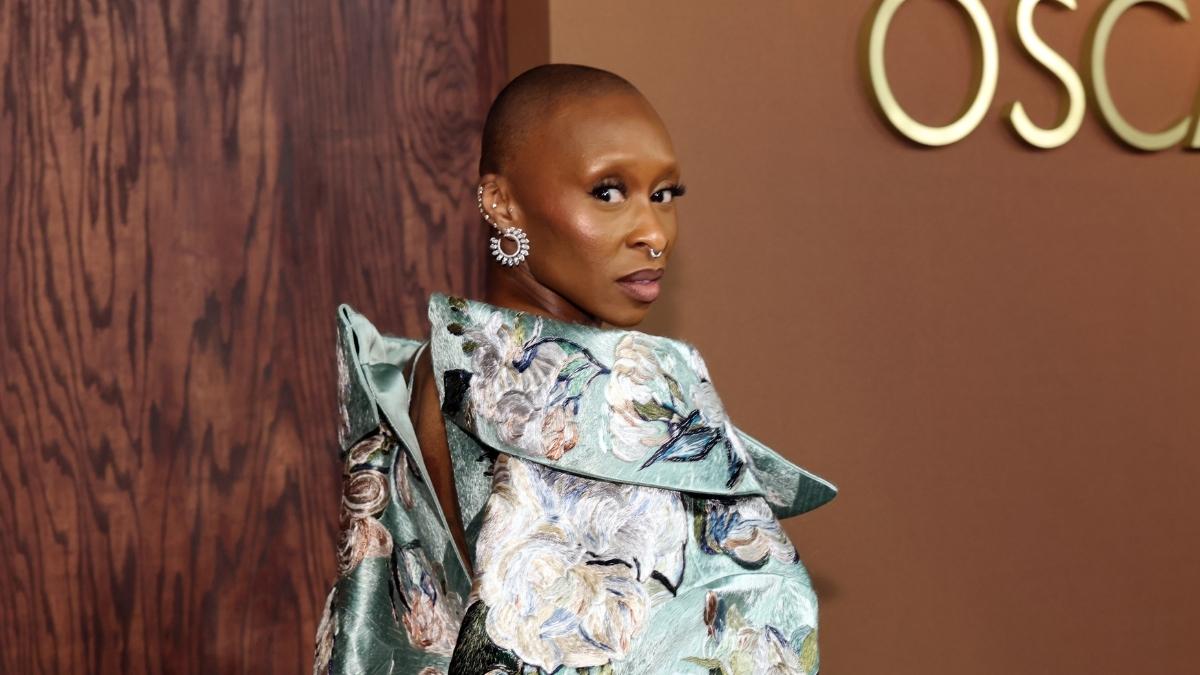 Cynthia Erivo’s High-Slit Dress Puts Leg Tattoo on Display - Mandatory
