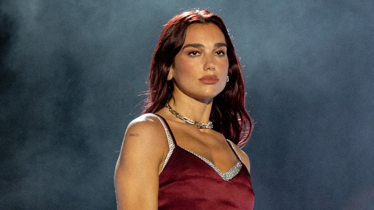Dua Lipa Proves Red Is Her Color in Cut-Out Bodysuit - Mandatory