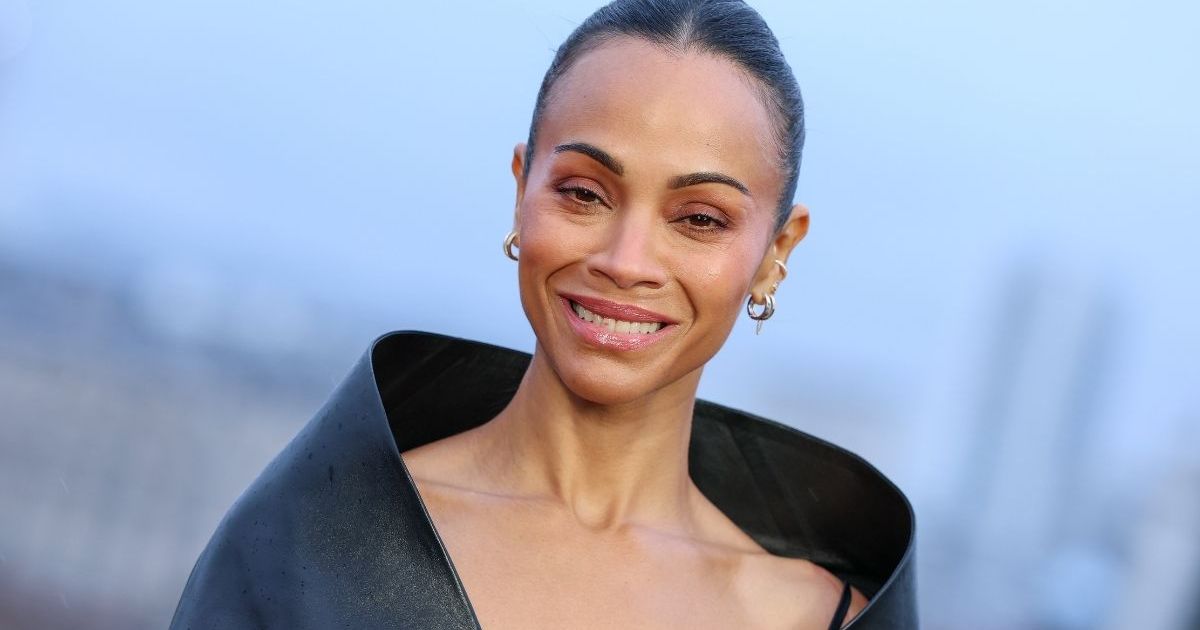 Zoe Saldana Poses in Strapless Lace Dress in New Instagram Video ...
