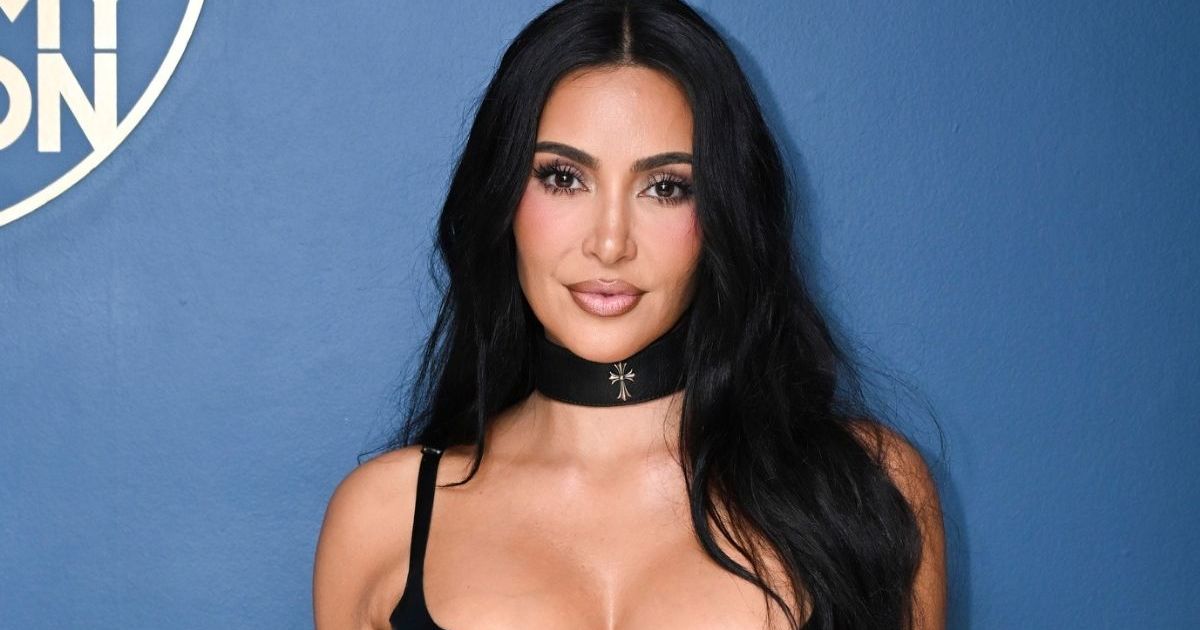 Kim Kardashian Poses in Sheer Black Crop Top For SKIMS - Mandatory