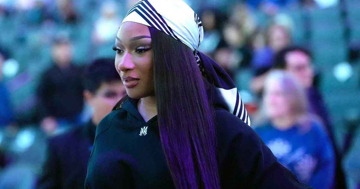 Megan Thee Stallion Goes Bold in Leotard & Sheer Tights for Dunkin ...