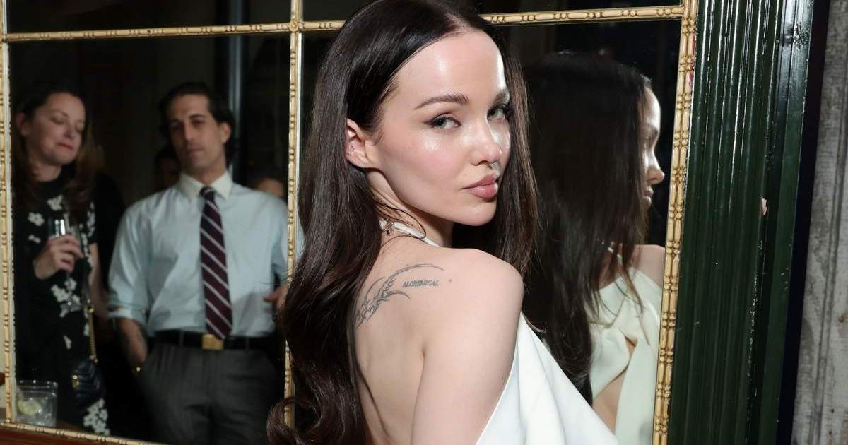 Dove Cameron Goes Bold in Backless Cutout Dress - Mandatory