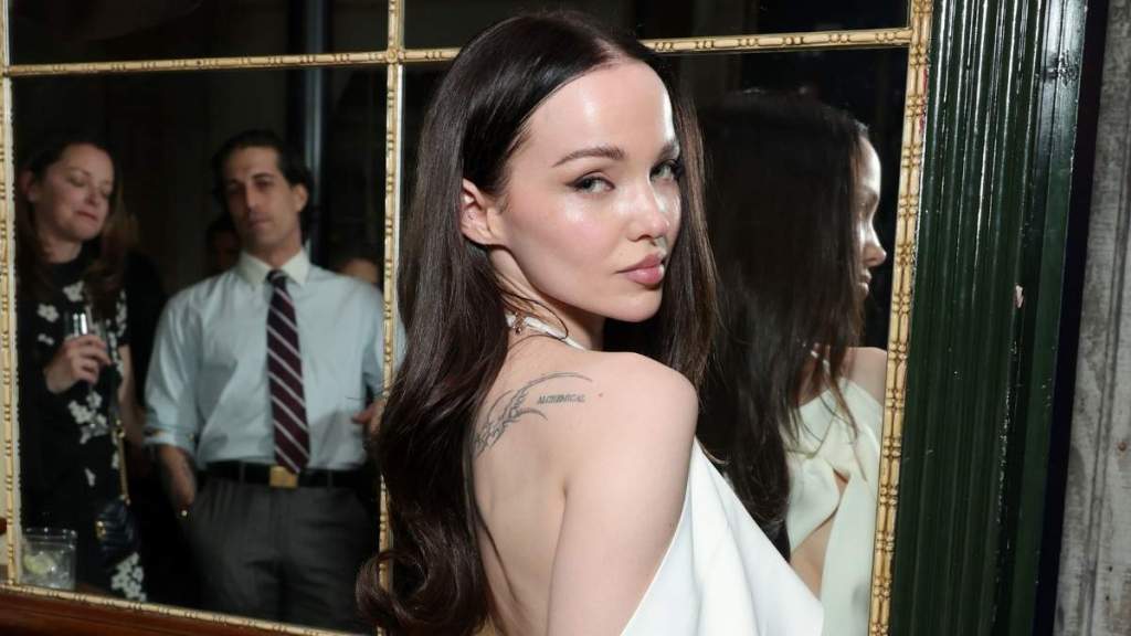 Dove Cameron Goes Bold in Backless Cutout Dress - Mandatory