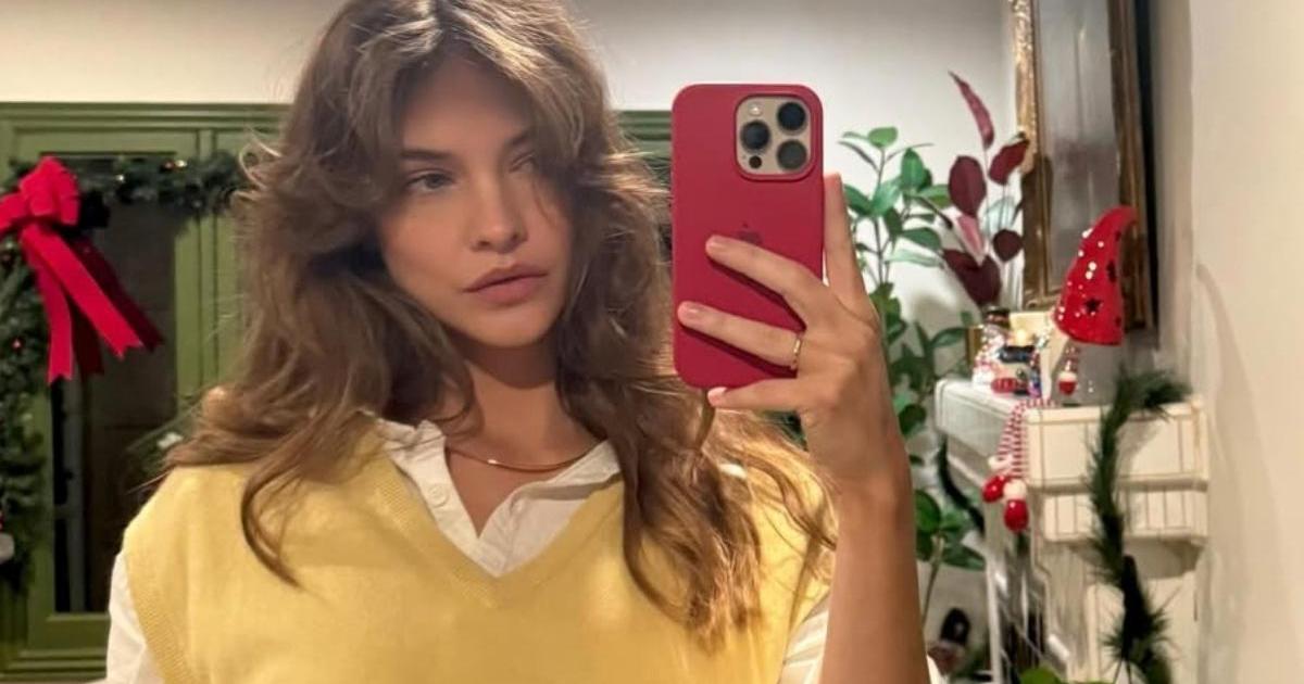 Barbara Palvin's Bold Top Is Just Held By a String - Mandatory