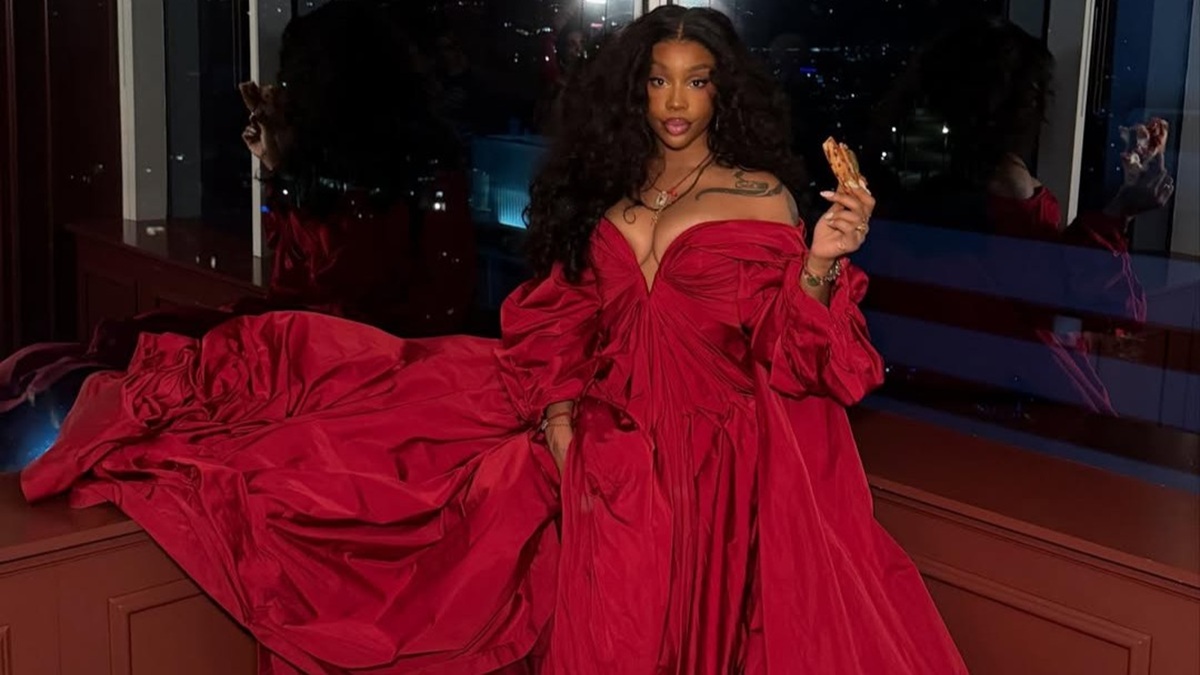 SZA Turns Heads in Bold Red Gown at MusiCares Gala - Mandatory