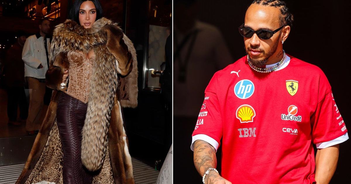 Kim Kardashian & Lewis Hamilton Seemingly Hard Launch Romance at Super ...
