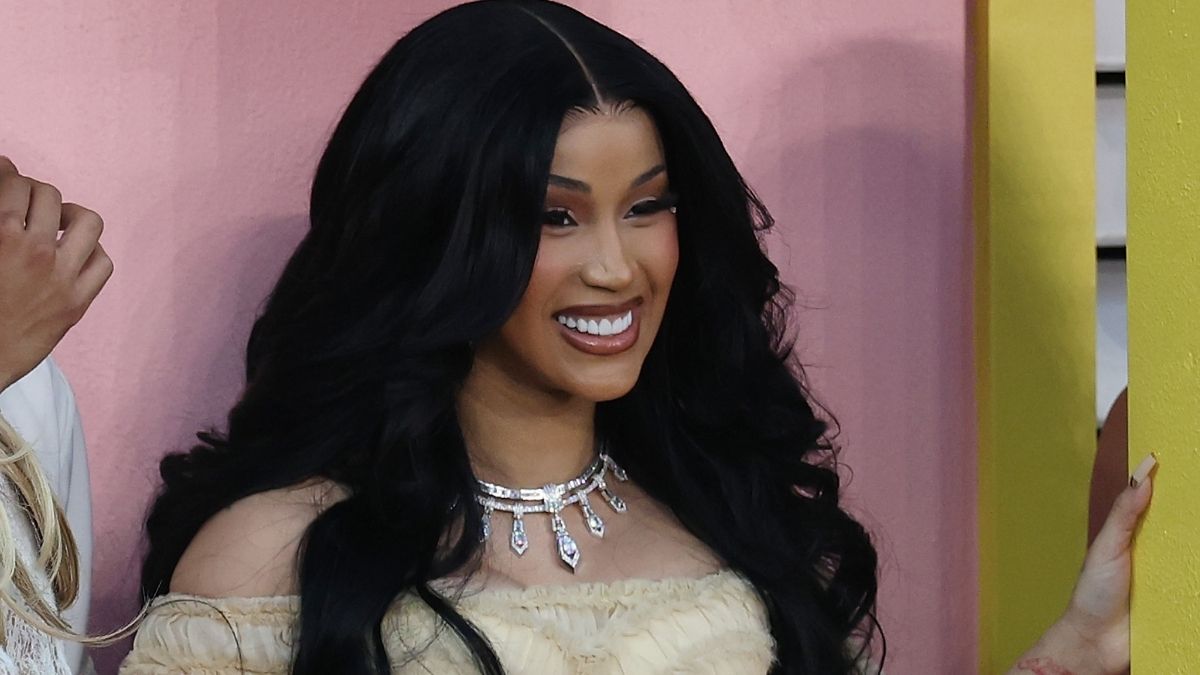 Cardi B Poses in Mini Corset-Style Dress Ahead of Her Tour - Mandatory