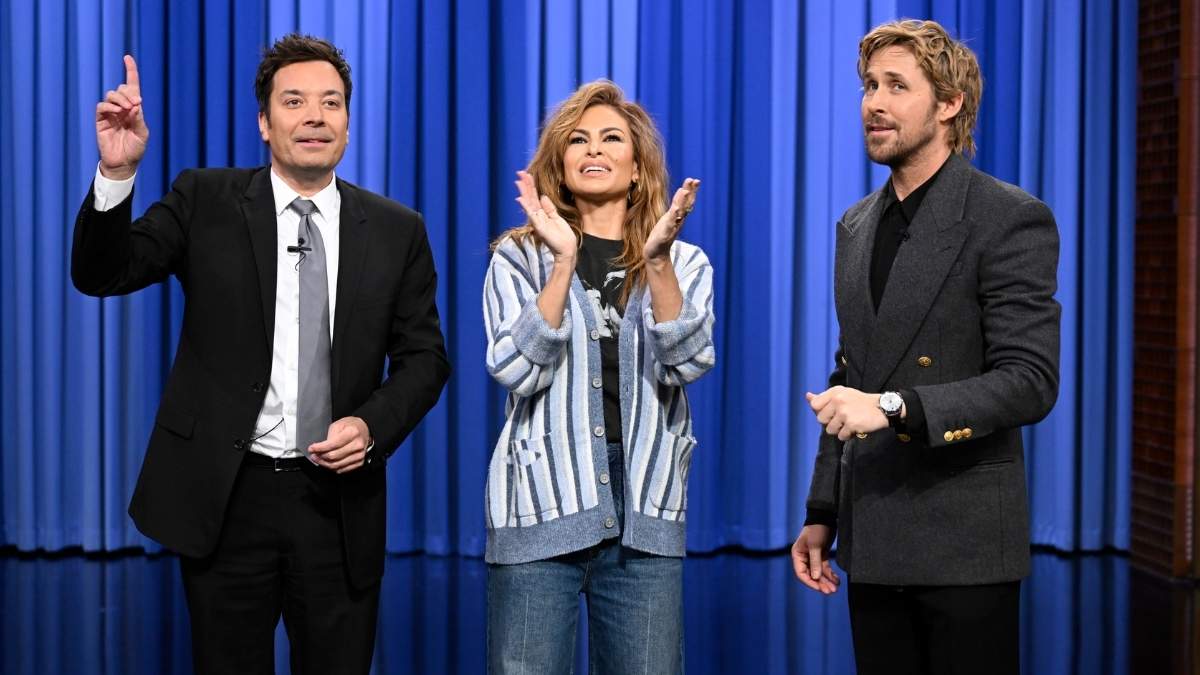 Ryan Gosling & Eva Mendes Make Rare Appearance on Jimmy Fallon Show ...