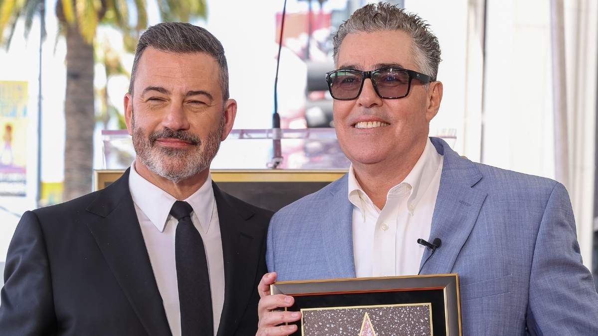 Jimmy Kimmel Tears Up Honoring MAGA Ally Friend on Walk of Fame - Mandatory