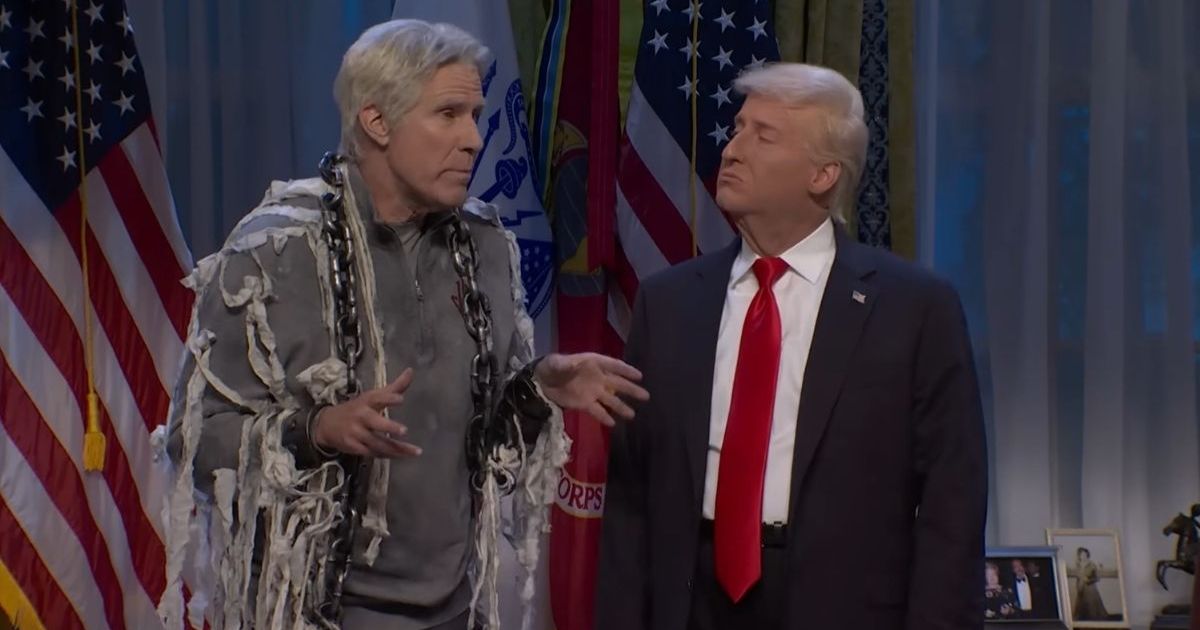 Will Ferrell's Jeffrey Epstein Has a Message for Donald Trump in SNL ...