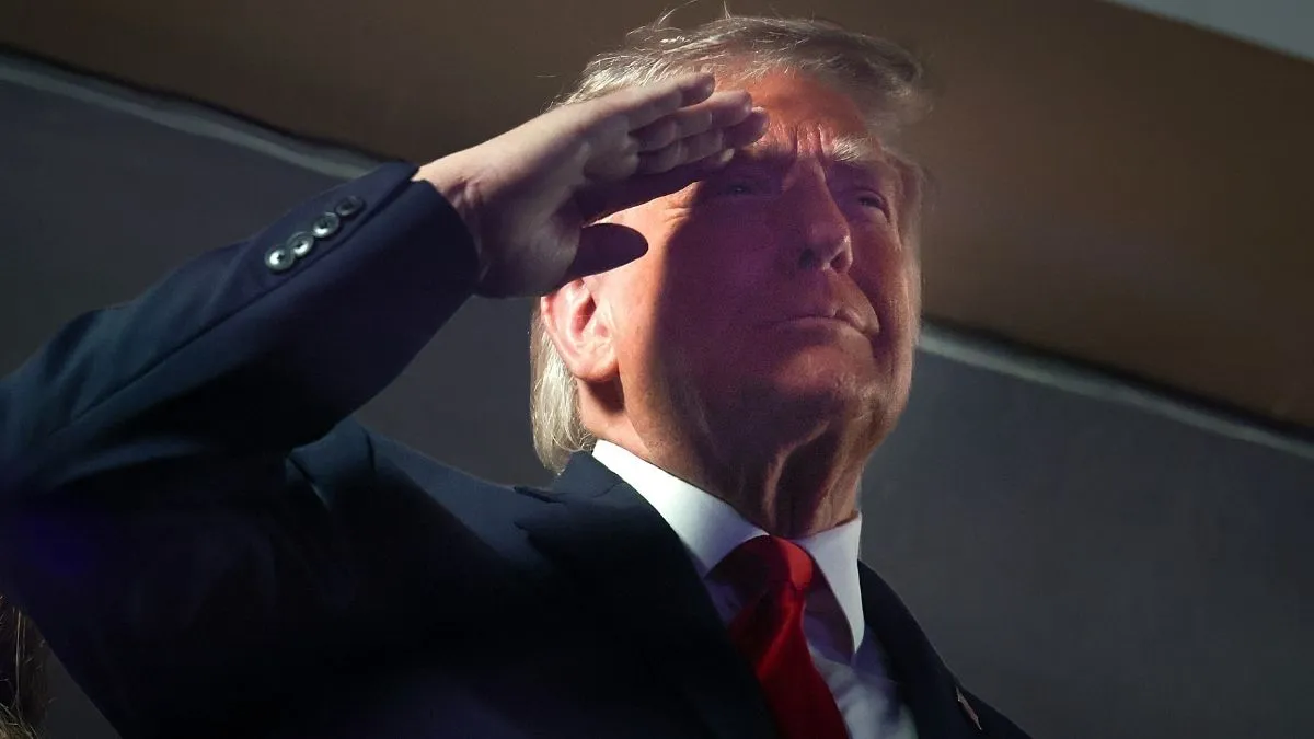 Donald Trump’s National Anthem Salute Sparks Questions About Flag Code ...