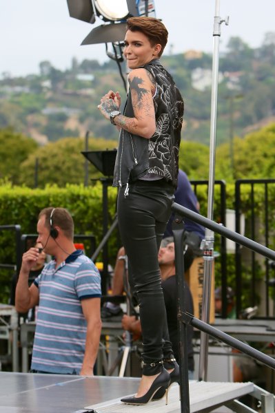 Ruby Rose Went To Universal Studios