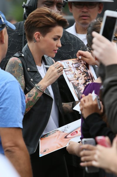 Ruby Rose Went To Universal Studios